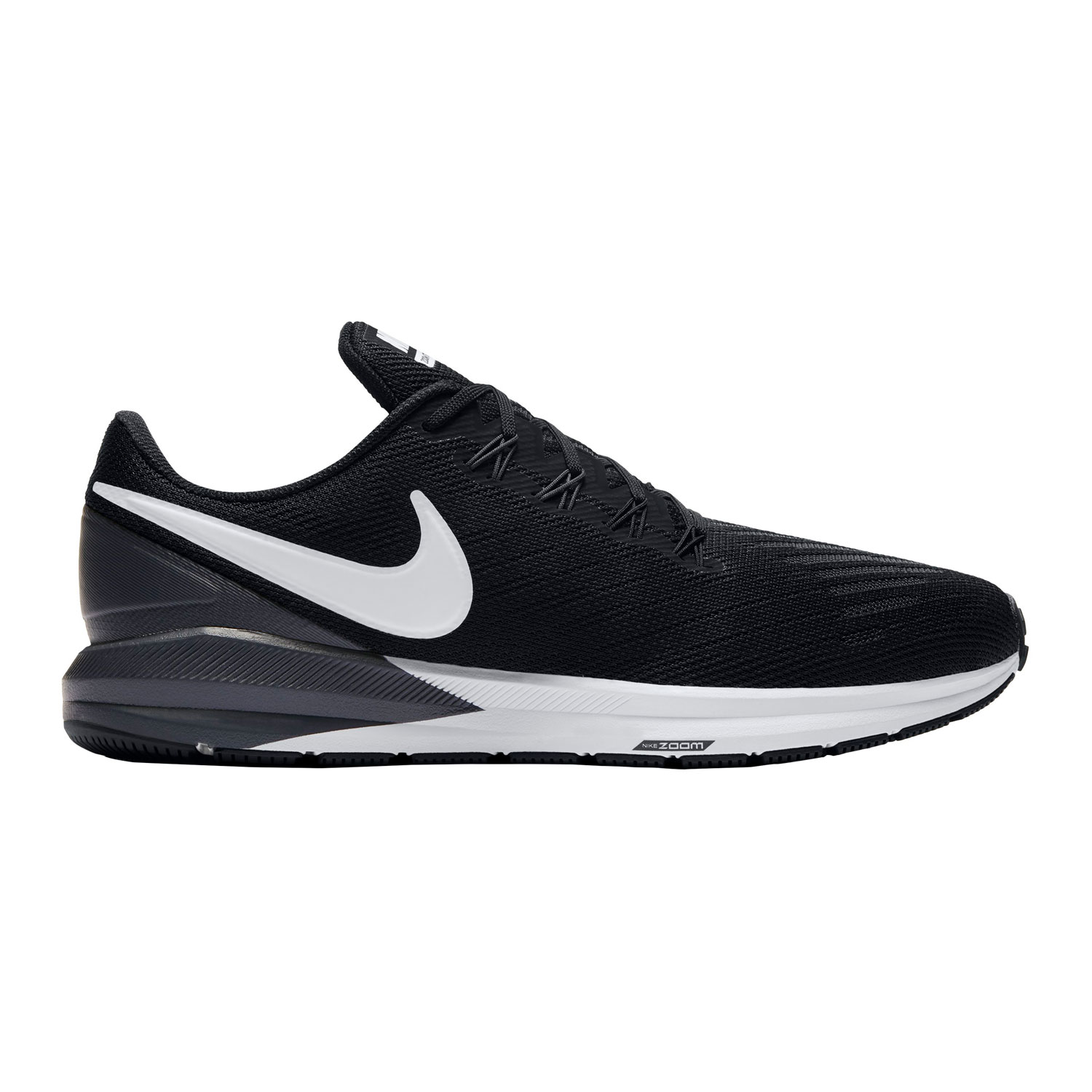Nike Air Zoom Structure 22 Men's Running Shoes - Black/White