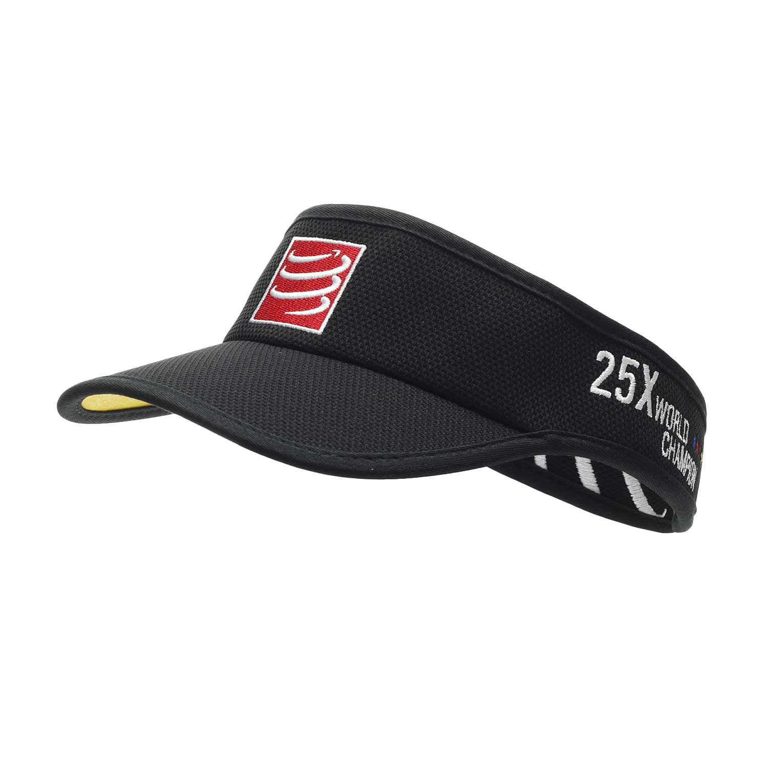 Compressport Logo Visiera da Running - Black