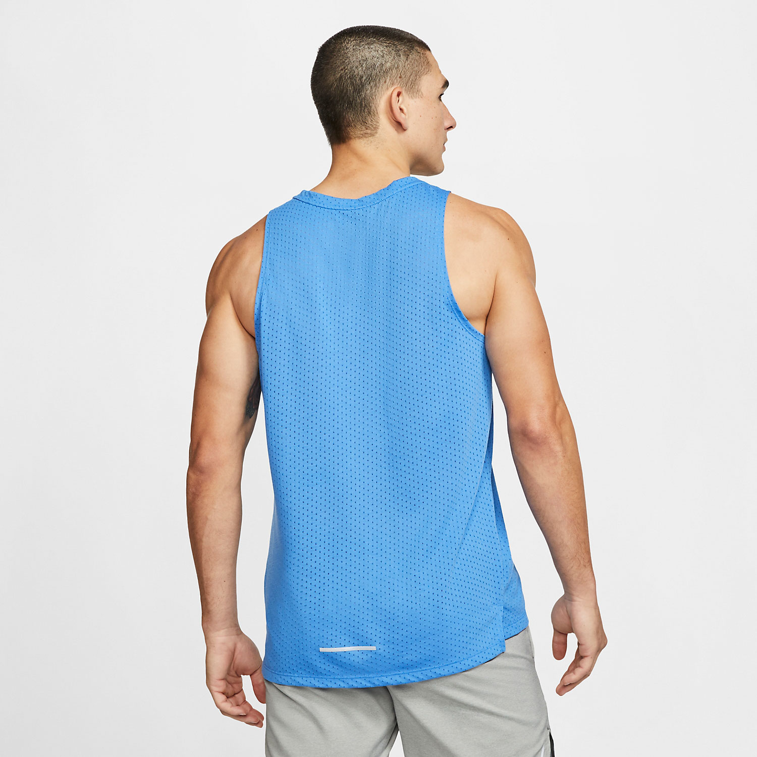 Nike Breathe Rise 365 Men's Running Tank - Pacific Blue