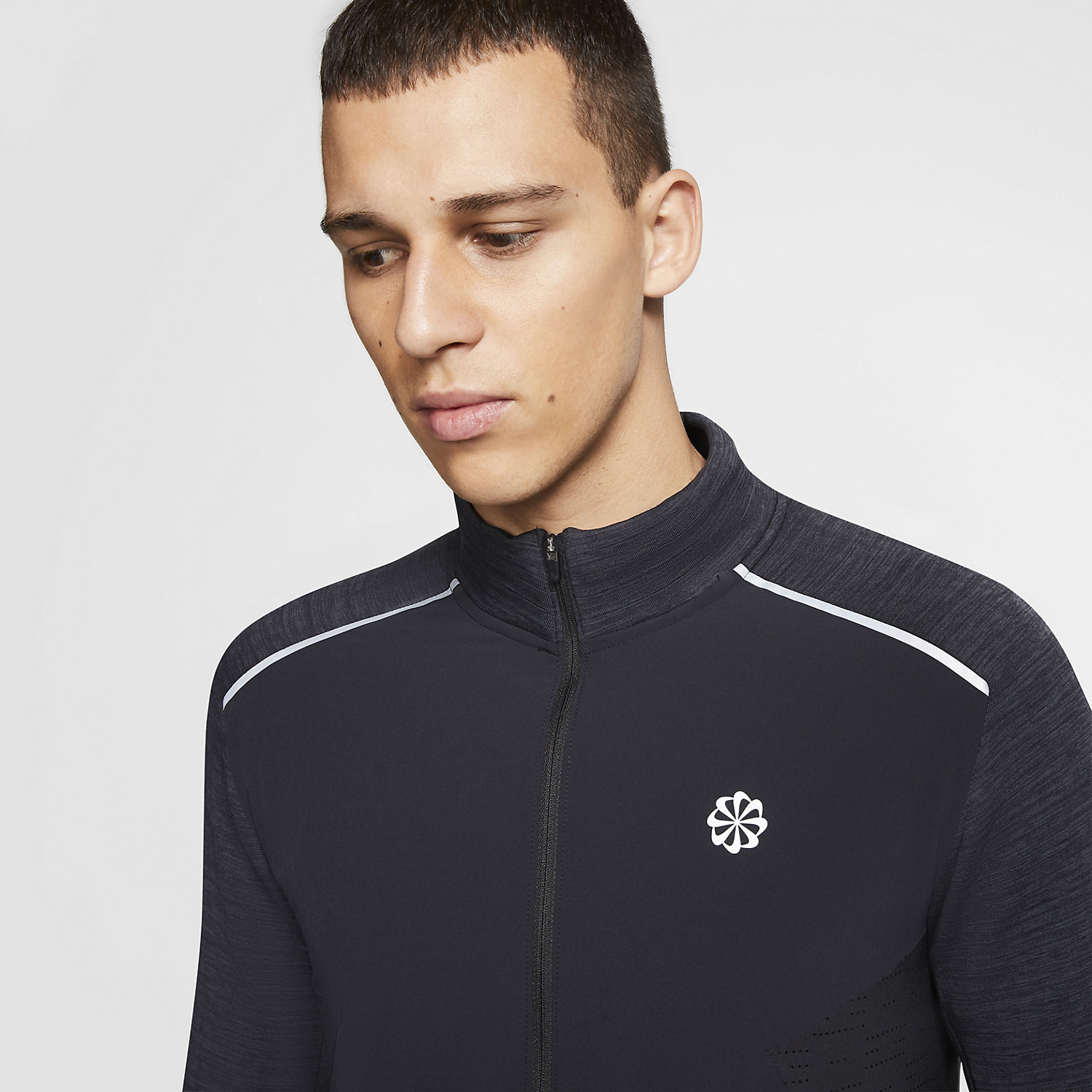 Nike Sphere Men's Running Shirt - Black/Heather