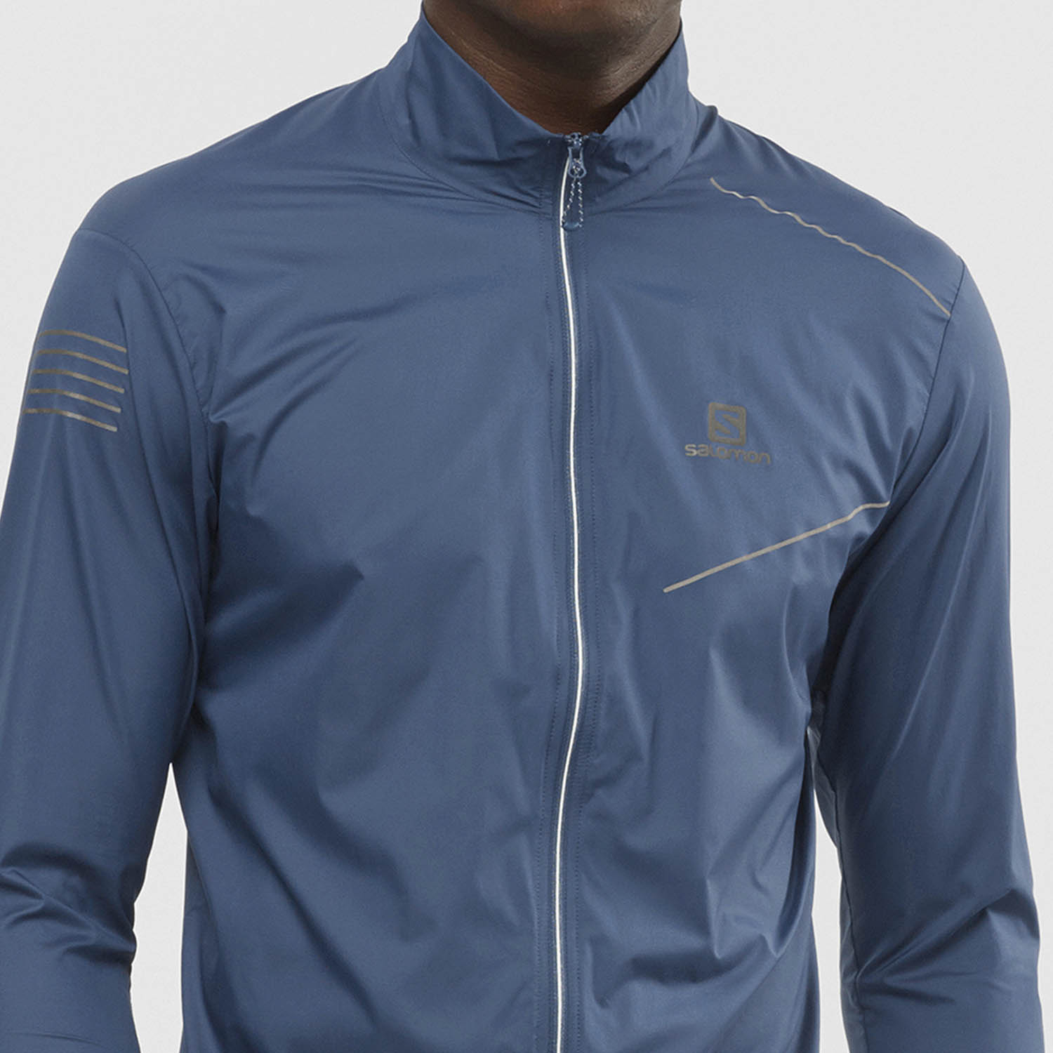 Salomon Sense Men's Running Jacket - Dark Denim