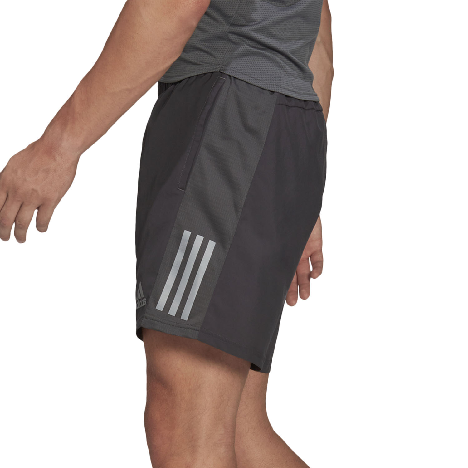 adidas Own The Run Men's Running Shorts - Grey Six