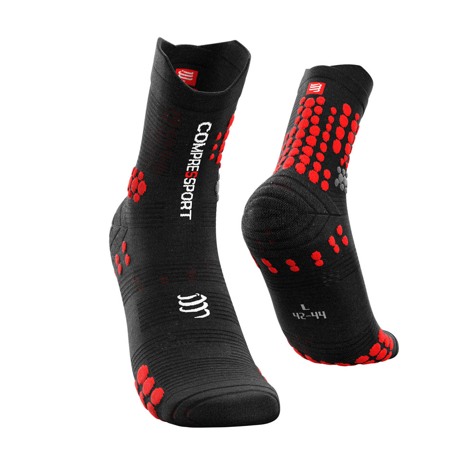 Compressport Pro Racing V3.0 Trail Running Socks - Black/Red Compressport Pro Racing V3.0 Trail Running Socks - Black/Red