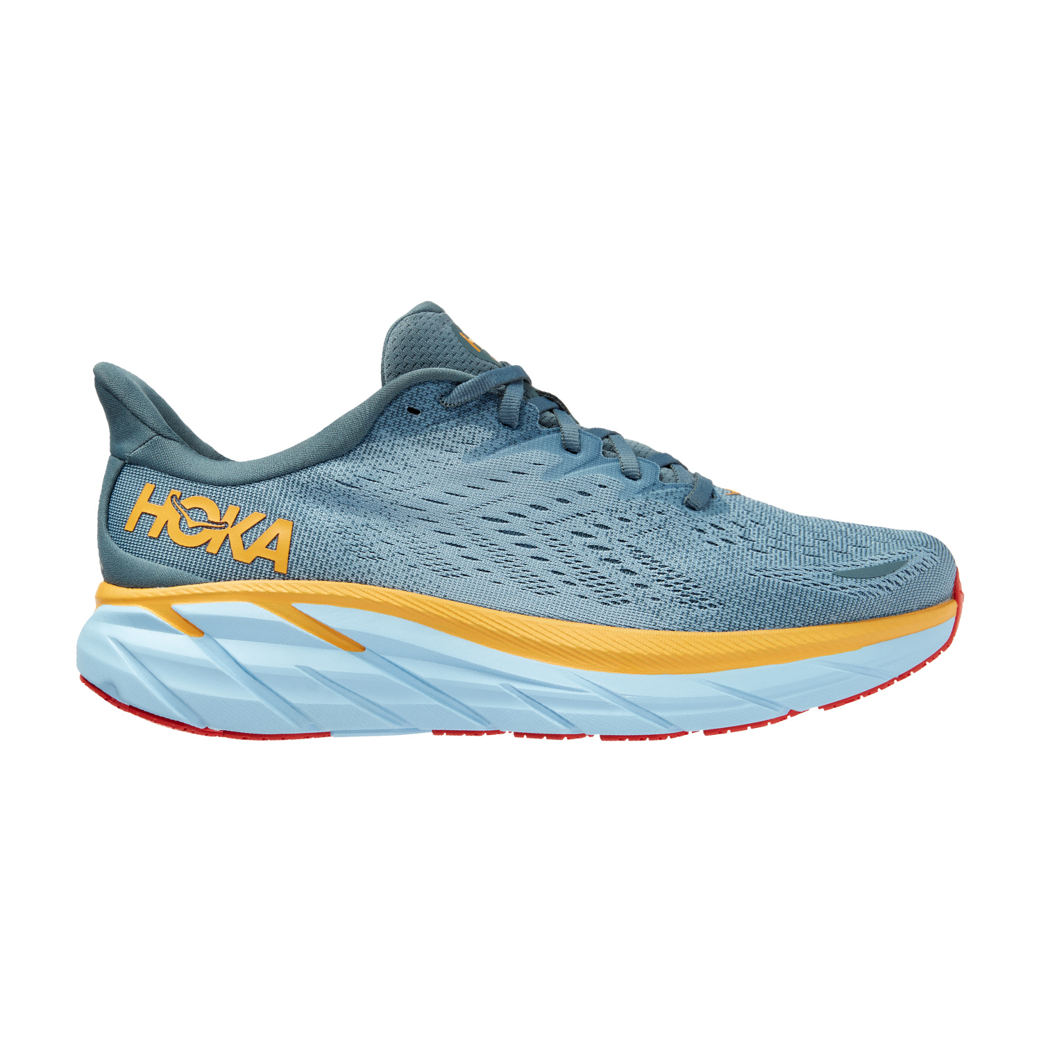 Hoka Clifton 8 Wide Men's Running Shoes - Goblin Blue