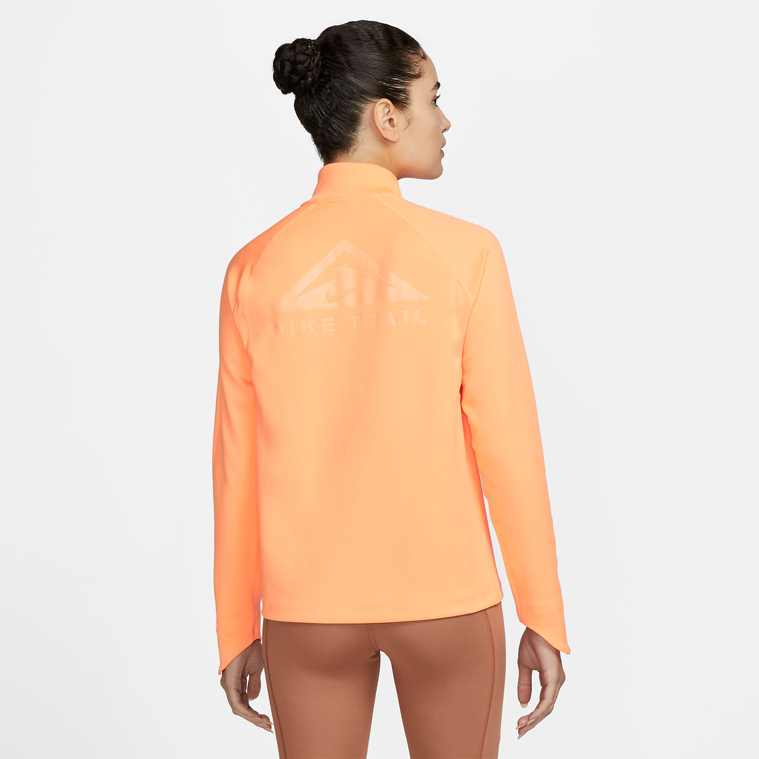 Nike Dri-FIT Element Logo Camisa de Trail Mujer - Peach Cream