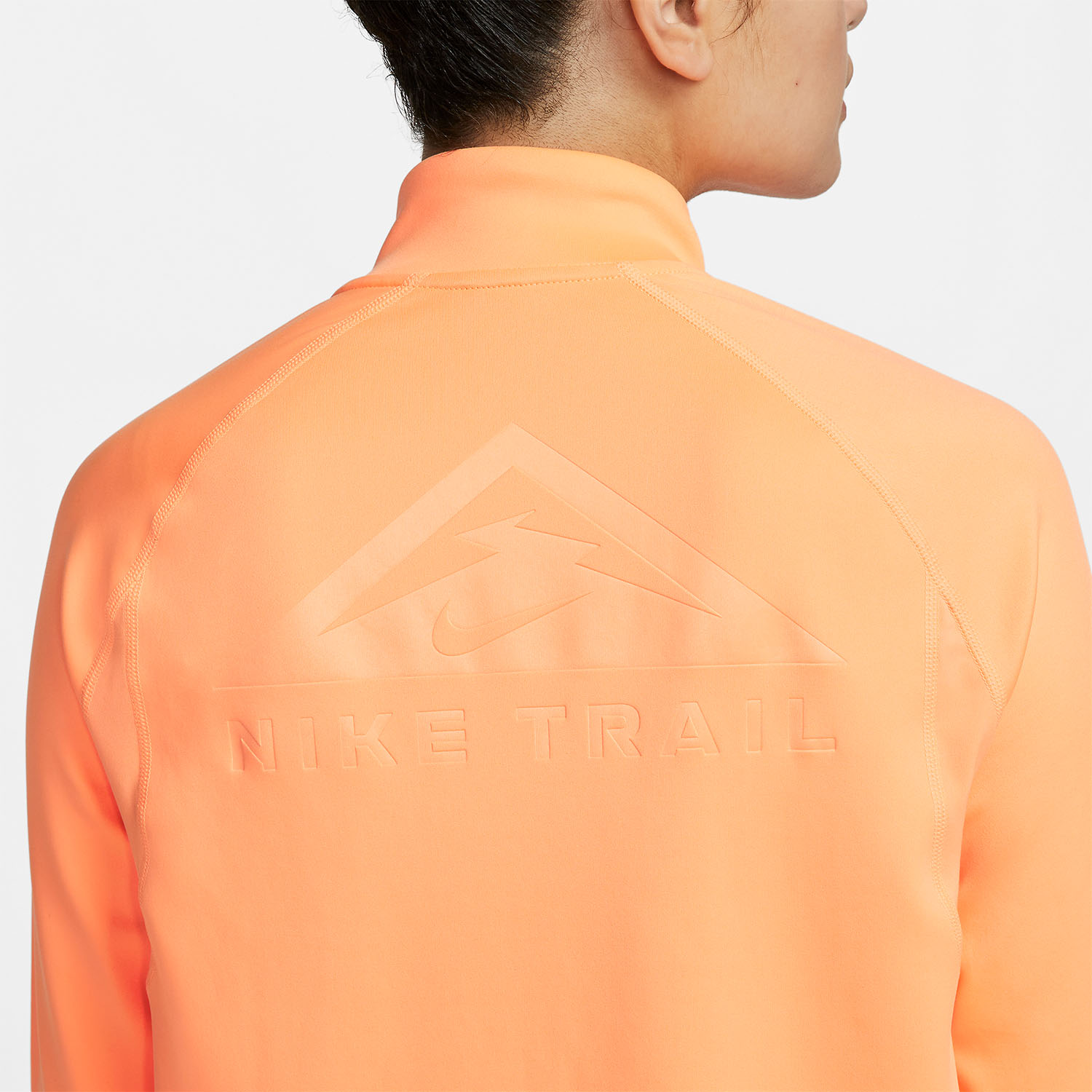 Nike Dri-FIT Element Logo Camisa de Trail Mujer - Peach Cream