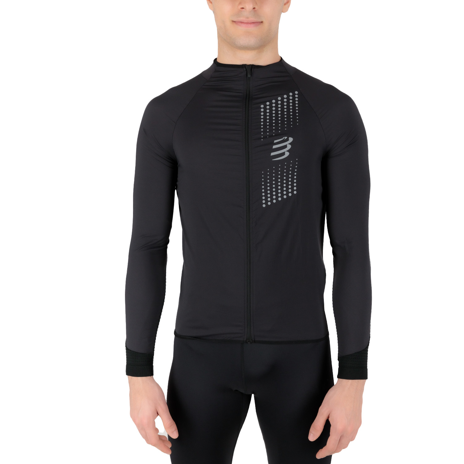 Compressport Hurricane Men's Running Jacket - Black