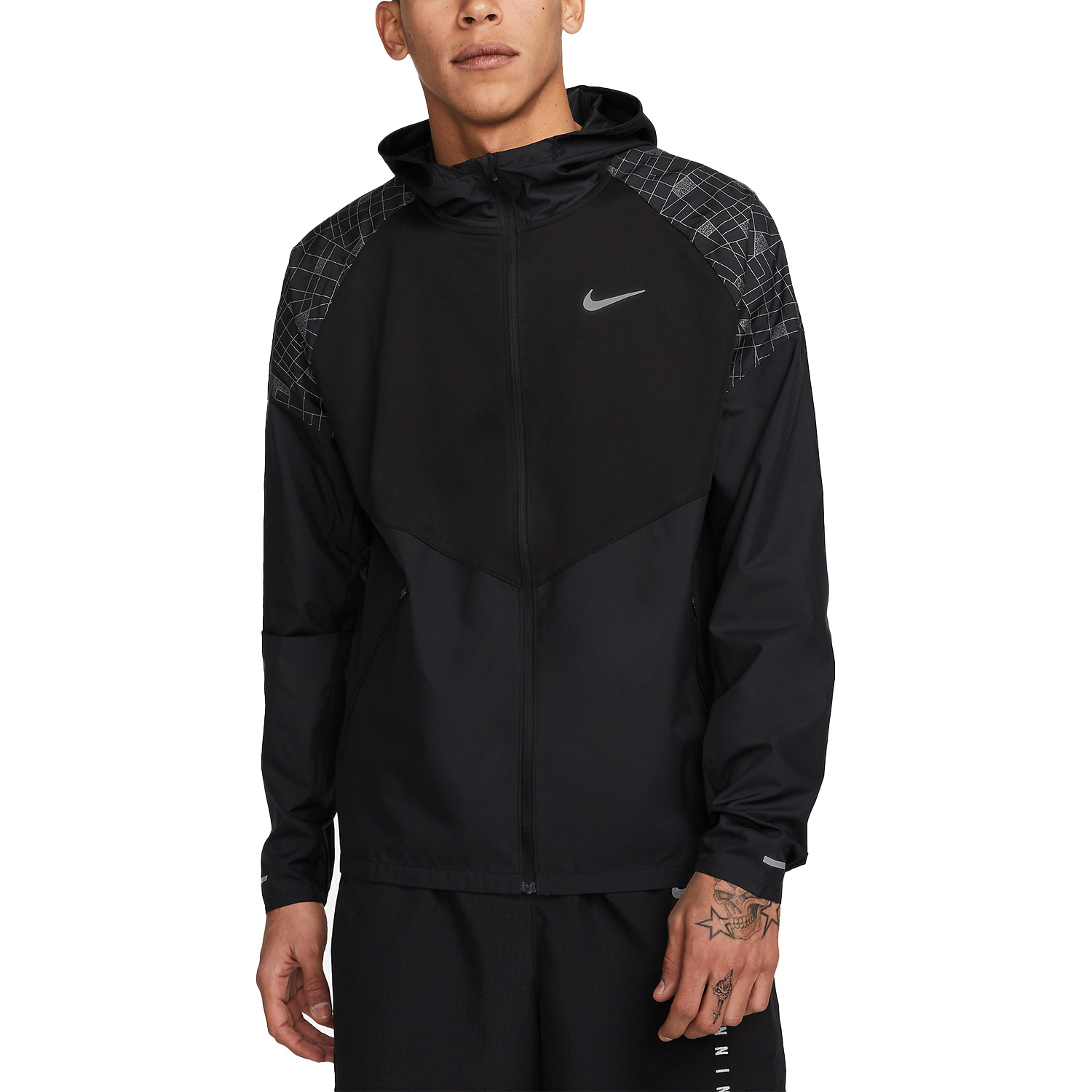 Nike Run Division Miler Chaqueta de Running Hombre Black