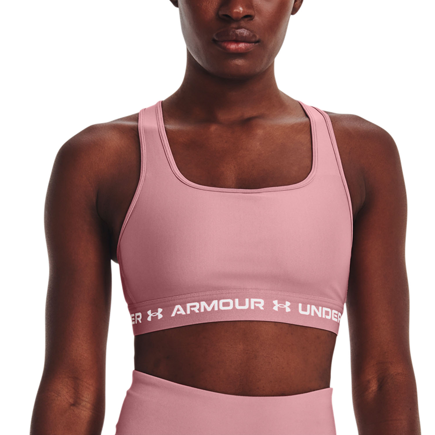 Under Armour Crossback Mid Women's Sports Bra - Black/Jet Gray