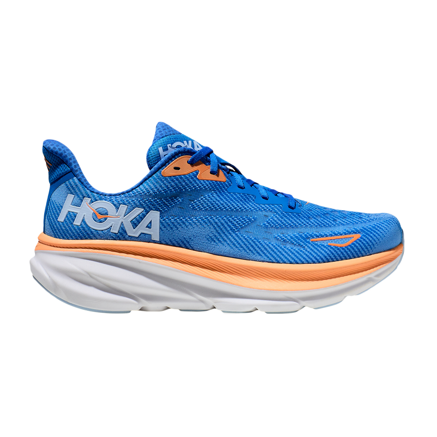 Hoka One One Clifton 9 Wide Men's Running Shoes - Vibrant Orange