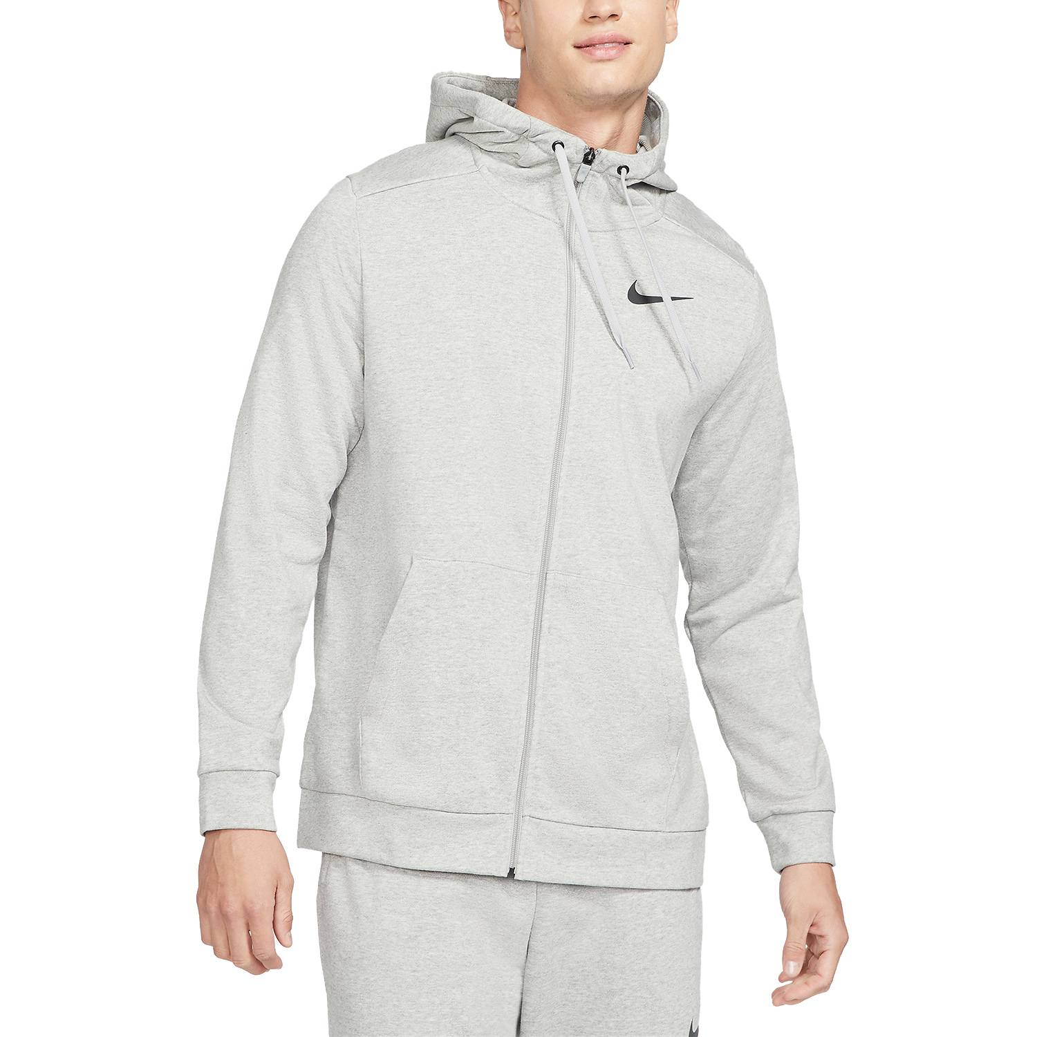 Nike Dri-FIT Logo Sudadera Entrenamiento Hombre Dark Grey Heather