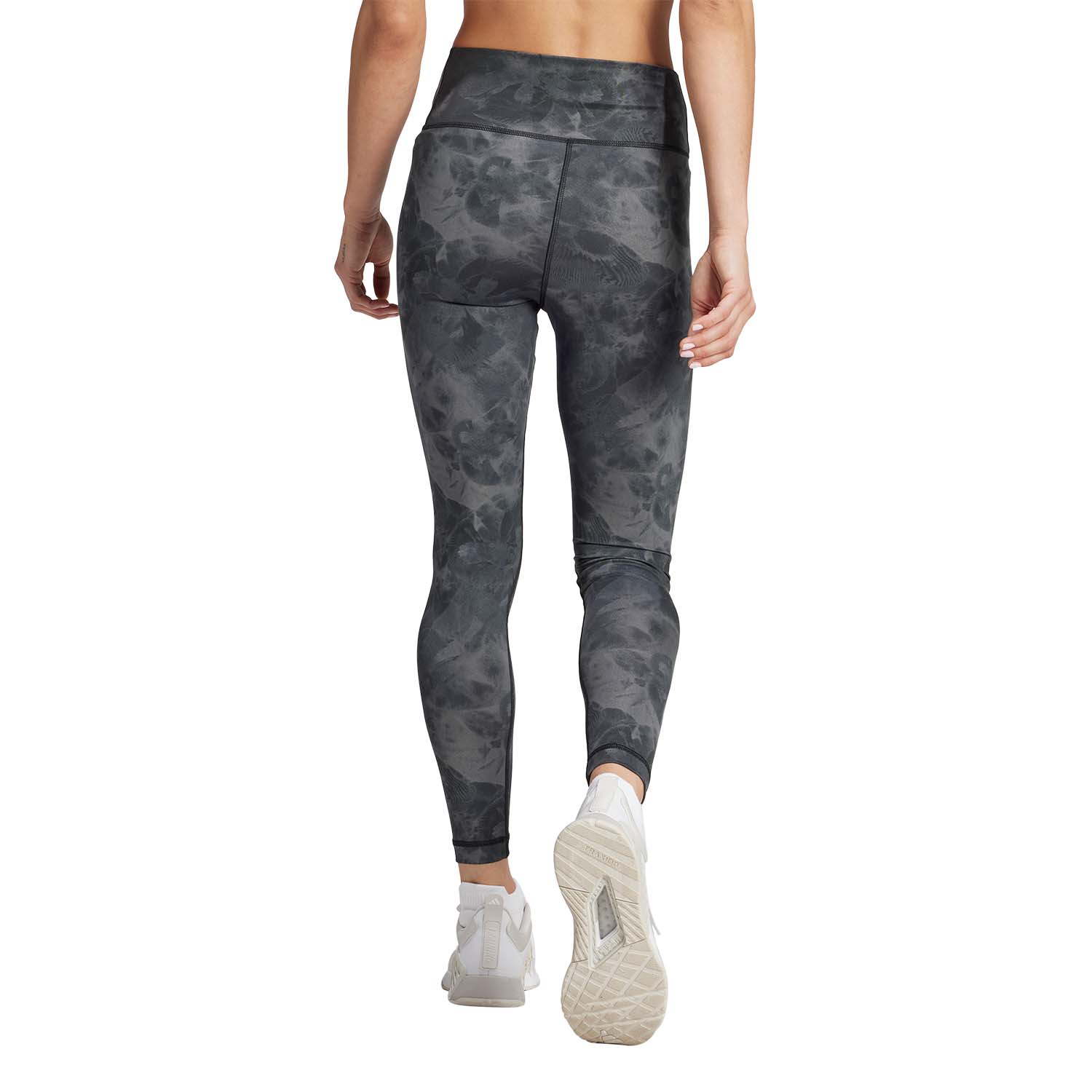 adidas AOP Flower Women's Training Tights - Grey Five/Carbon