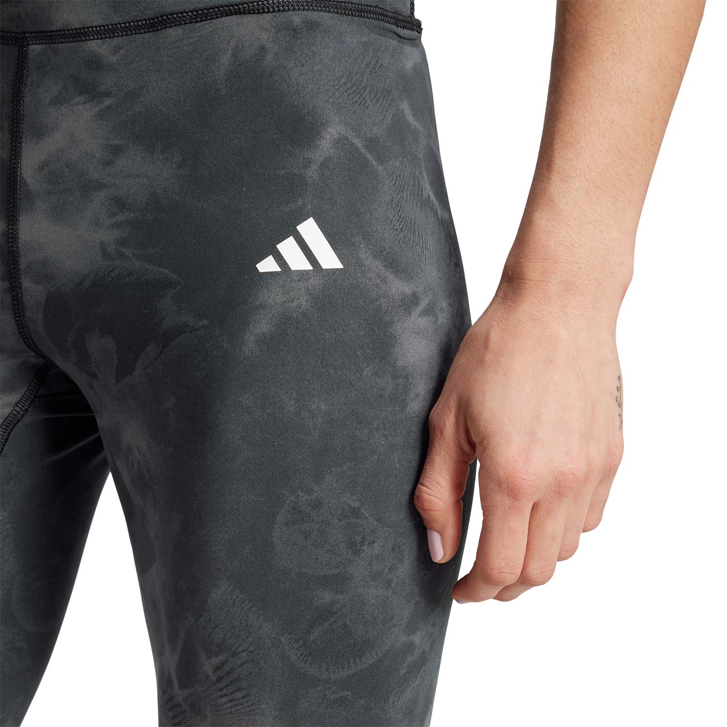 adidas AOP Flower Women's Training Tights - Grey Five/Carbon