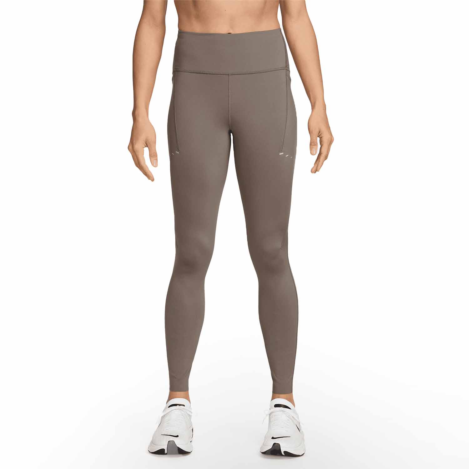 Nike Swift 7/8 Tights de Running Mujer - Mink Brown/Reflective Silver