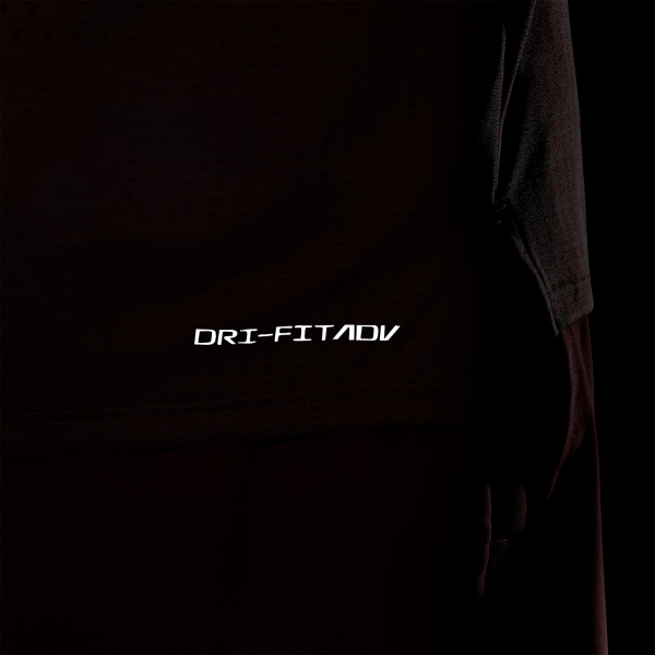 Nike Dri-FIT ADV Techknit Men's Running T-Shirt - Adobe/Red